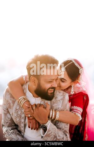 My favorite place is next to you. Family couple isolated on white ...