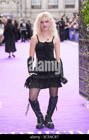 Tilly Lockey at the global premiere of season two of 'Wednesday', at ...