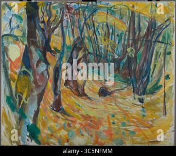 Edvard Munch - Autumn in the Forest Stock Photo - Alamy