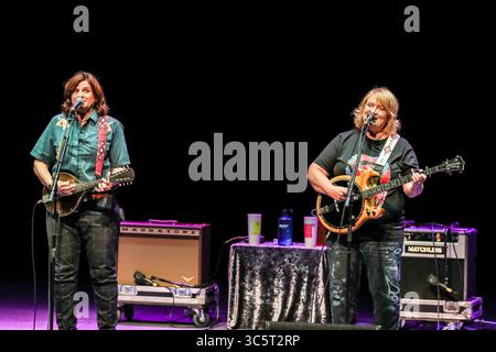 Amy Ray of American folk rock duo the Indigo Girls performs onstage in ...