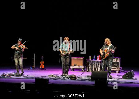 Amy Ray of American folk rock duo the Indigo Girls performs onstage in ...