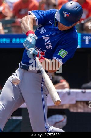 Toronto Blue Jays' Joey Loperfido runs out his home run against the ...