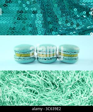 Set of photos in mint colors Stock Photo - Alamy