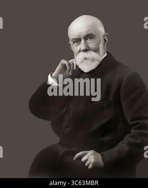 A portrait of Thomas Burberry, 1835 – 1926, an English fashion designer ...