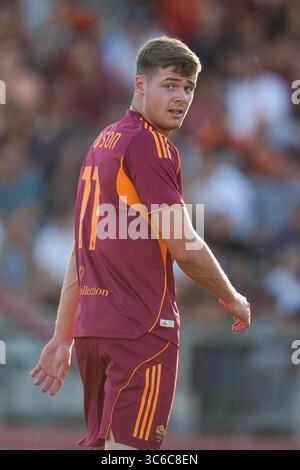 Evan Ferguson of AS Roma looks on during the Serie A match between AS ...