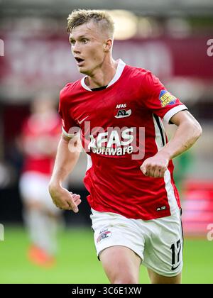 ALKMAAR - Isak Jensen of AZ Alkmaar during the Dutch Eredivisie match ...