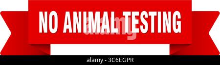 no animal testing ribbon. no animal testing isolated band sign. no ...