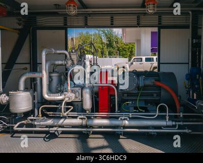 Modern LPG gas station equipment Stock Photo - Alamy