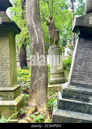Highgate cemetery, graves and grave stones. - Haringey, United Kingdom ...