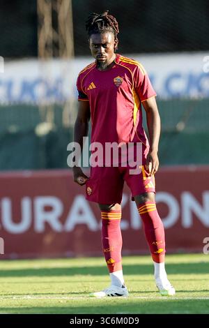 Manu KONE of AS Roma during the Friendly football match between RC Lens ...