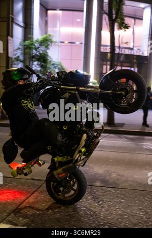 Seattle, USA. 14th Jun 2025. Protestors at the No Kings rally marching ...
