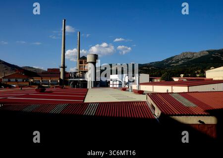 Segovia, Spain - 4 January 2021: San Martin Church bell tower at golden ...