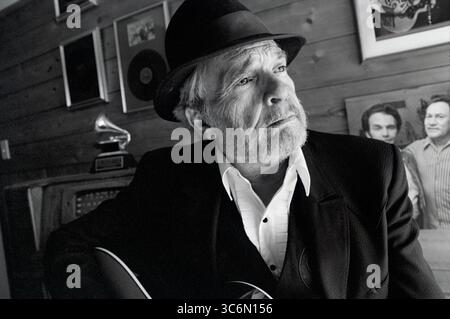 Portrait of Merle Haggard photographed at his home in Reading ...