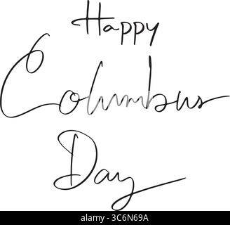 columbus day lettering celebration Stock Vector Image & Art - Alamy
