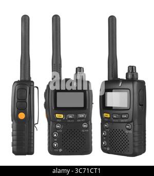 portable radio sets isolated on white background. portable radio sets ...