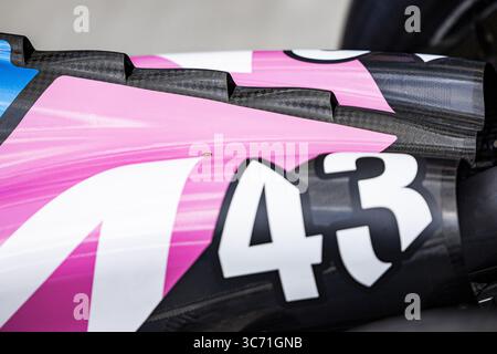 Alpine F1 Team A525, mechanical detail front wing aerodynamism, aerodynamic, aerodynamics during ...