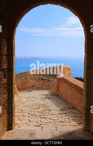 View from the castle of Santa Barbara in Alicante. June 2022 Alicante ...