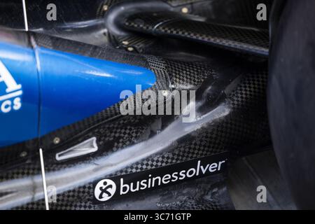 Alpine F1 Team A525, mechanical detail front wing aerodynamism, aerodynamic, aerodynamics during ...