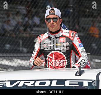 Christopher Bell during a NASCAR Cup Series auto race at Pocono Raceway ...