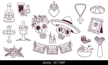 Hand-drawn cute isolated clipart illustration of pink cube dice for ...