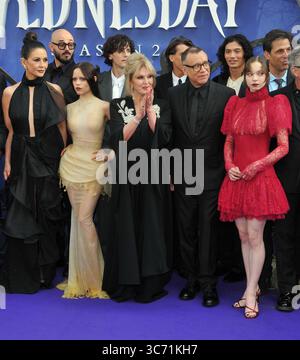 (front row) Catherine Zeta-Jones, Jenna Ortega, Joanna Lumley, Fred ...
