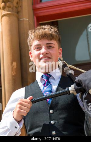 Renfrew Flag Raising Historic July 31 2025 Scotland Stock Photo - Alamy