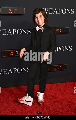 Luke Speakman bei der Weltpremiere des Kinofilms Weapons im United Theatre on Broadway. Los ...