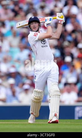 England’s Harry Brook bats on day one of the first test of the NRMA ...