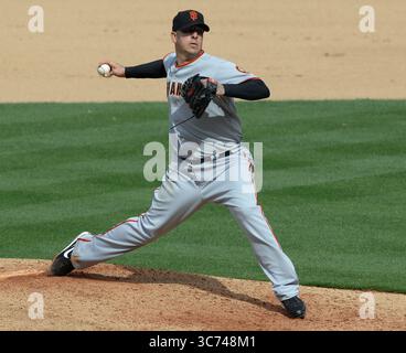 San Francisco Giants pitcher Justin Verlander during a baseball game ...