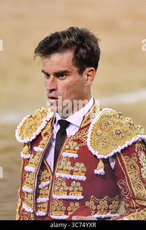 Bullfighter Ruben Pinar during the bullfight of Corrida de Toros in the ...