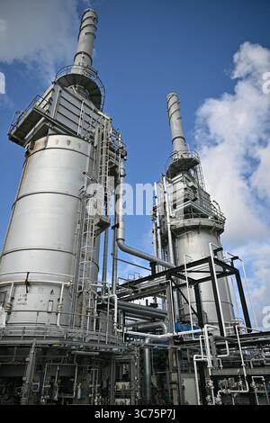 A view of the St Fergus Gas Plant in St Fergus, Aberdeenshire, during a ...
