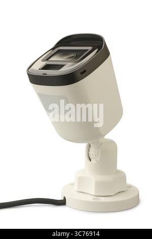 Side view of CCTV camera, isolated on white background Stock Photo - Alamy