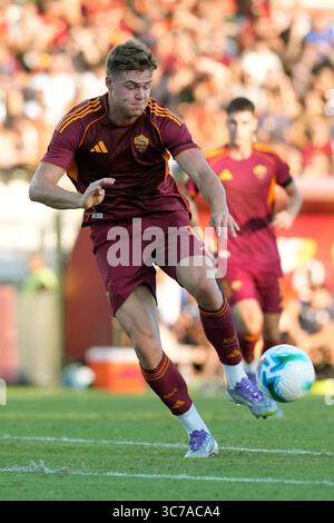 Evan FERGUSON of AS Roma during the Friendly football match between AS ...
