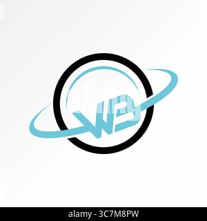 W Letter Logo with Swoosh Creative Lines and Monogram Look Vector ...