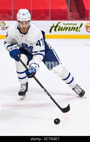 Toronto Maple Leafs' Pierre Engvall in action during an NHL hockey game ...