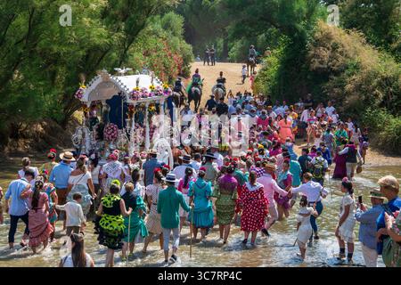 Almonte, Huelva, Spain. 4th June 2025. Traditional baptism of the new ...