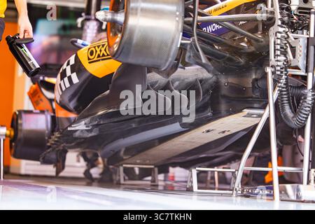 McLaren F1 Team MCL39, mechanical detail rear wing during the 2025 ...