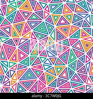Minimalistic triangles background. Multiple repeated inner triangles ...