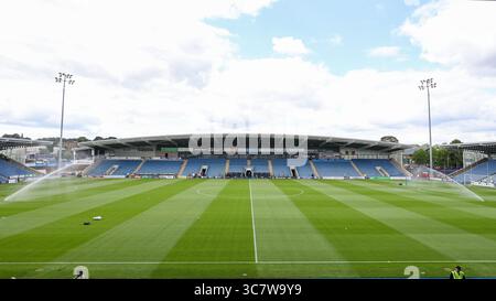 A general view of SMH Group Stadium ahead of the Sky Bet League 2 match ...
