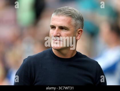 Wigan Athletic manager Ryan Lowe before the Sky Bet League One match at ...