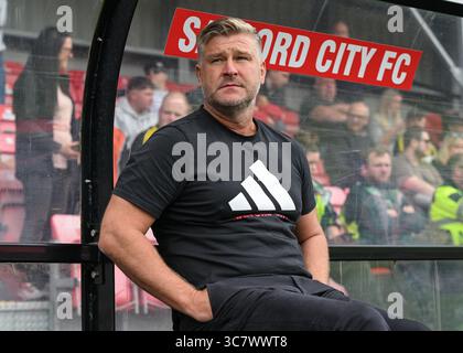 Karl Robinson, Head Coach of Salford City FC during the Emirates FA Cup ...