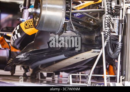McLaren F1 Team MCL39, mechanical detail rear wing during the 2025 Formula 1 Las Vegas Grand ...