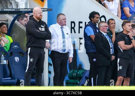 Barrow's Andy Whing watches the action during the Sky Bet League 2 ...