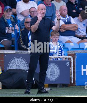 Livingston manager David Martindale during the William Hill Premiership ...