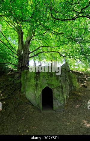 The Hermit's Cave, also known as The Hermitage, is a sandstone cave ...