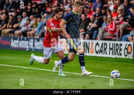 Cole Stockton of Salford City FC celebrates scoring his side's second ...