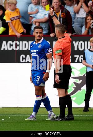 Rangers' Max Aarons during the William Hill Premiership match at Ibrox Stadium, Glasgow. Picture ...