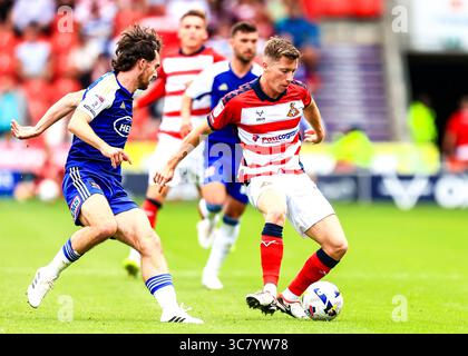 Doncaster Rovers' Harry Clifton in action during the Vertu Trophy match ...