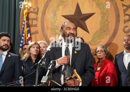 Rep. Al Green, D-Texas, speaks at the We Are America March, Friday ...