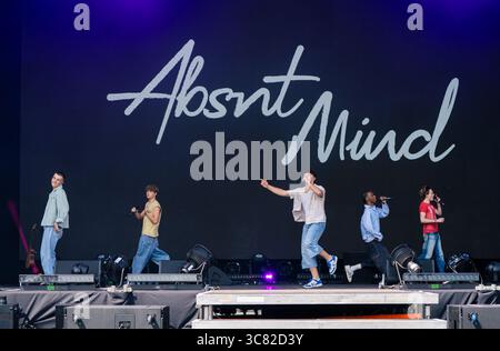 BRIGHTON, ENGLAND - AUGUST 2: Absnt Mind performing at Brighton Pride ...